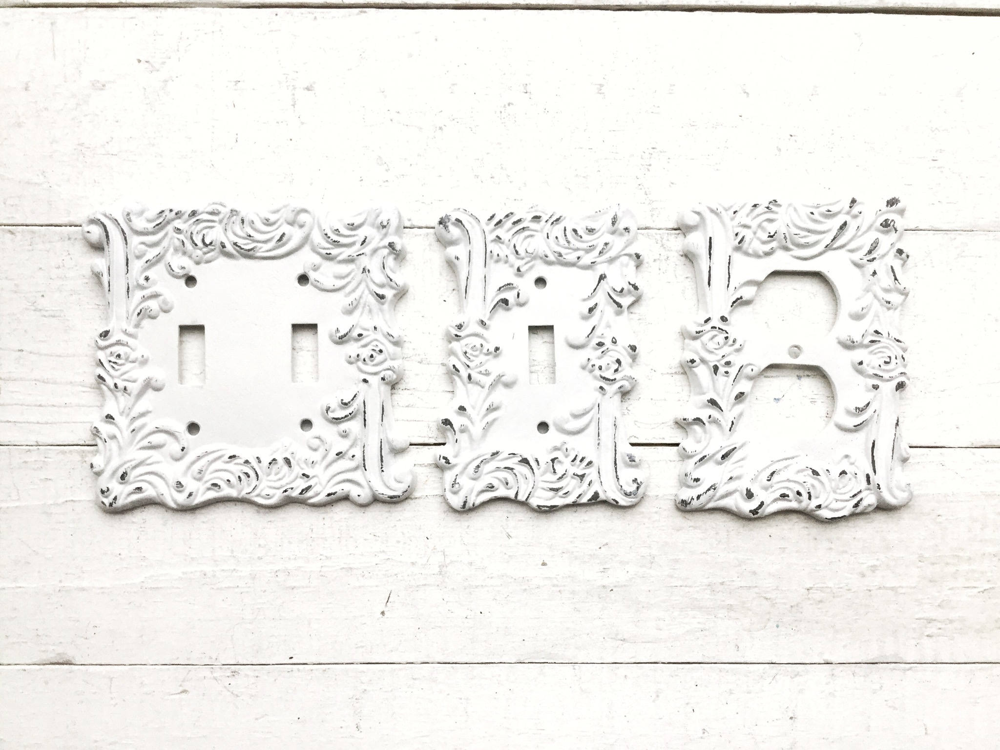 Light Switch Cover in Shabby White Switch Cover Lightswitch - Etsy