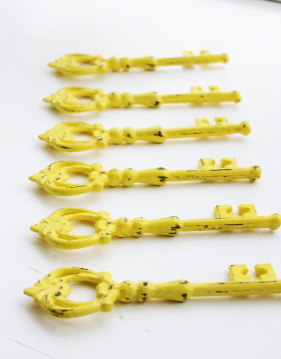 California Gold Skeleton Key Sunny Yellow Bottle Opener Cast | Etsy