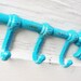 Cast Iron Turquoise Blue Skeleton Key Hook-rustic Jewelry Holder ...