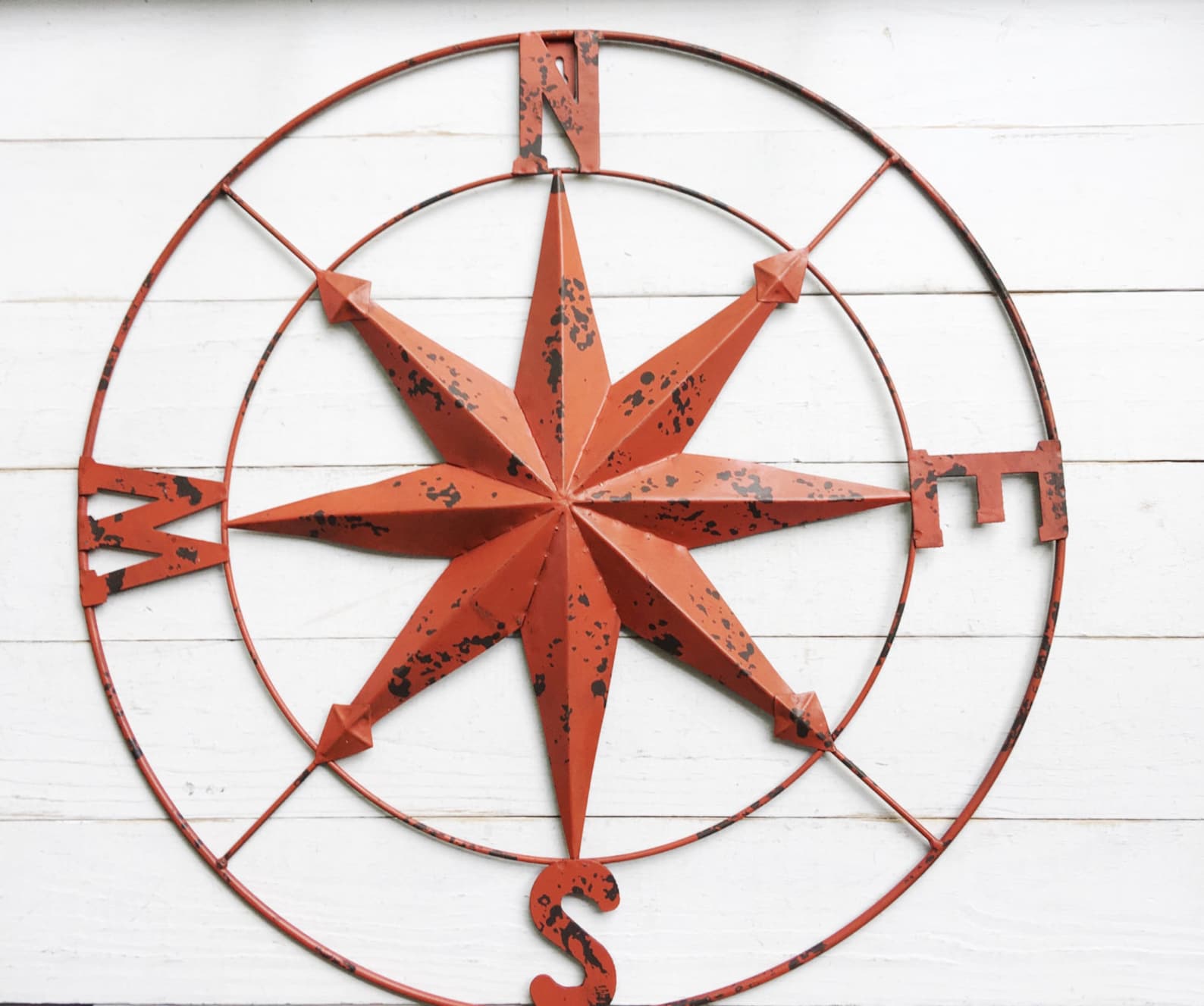 Nautical Wall Art Metal Wall Compass Metal Wall Art - Etsy