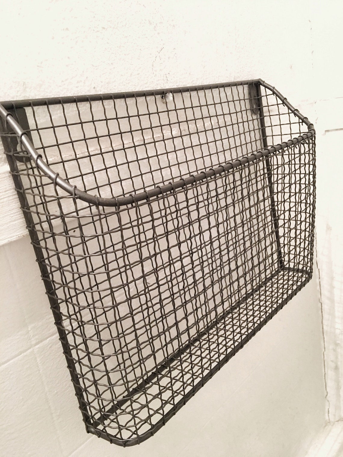 Wall Magazine Rack Wire Hanging File Holder New Office | Etsy