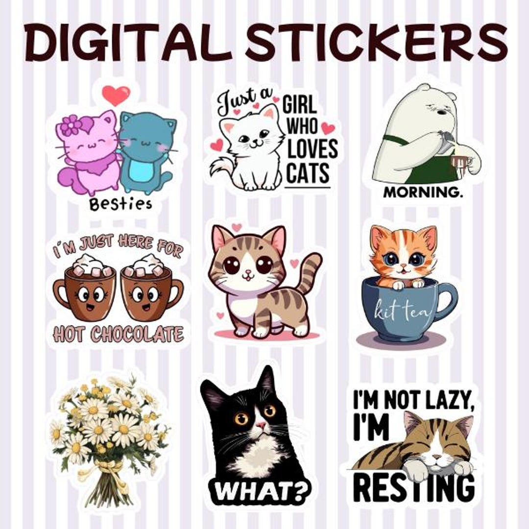Vintage Floral Animal Stickers, Printable Journal Planner ...