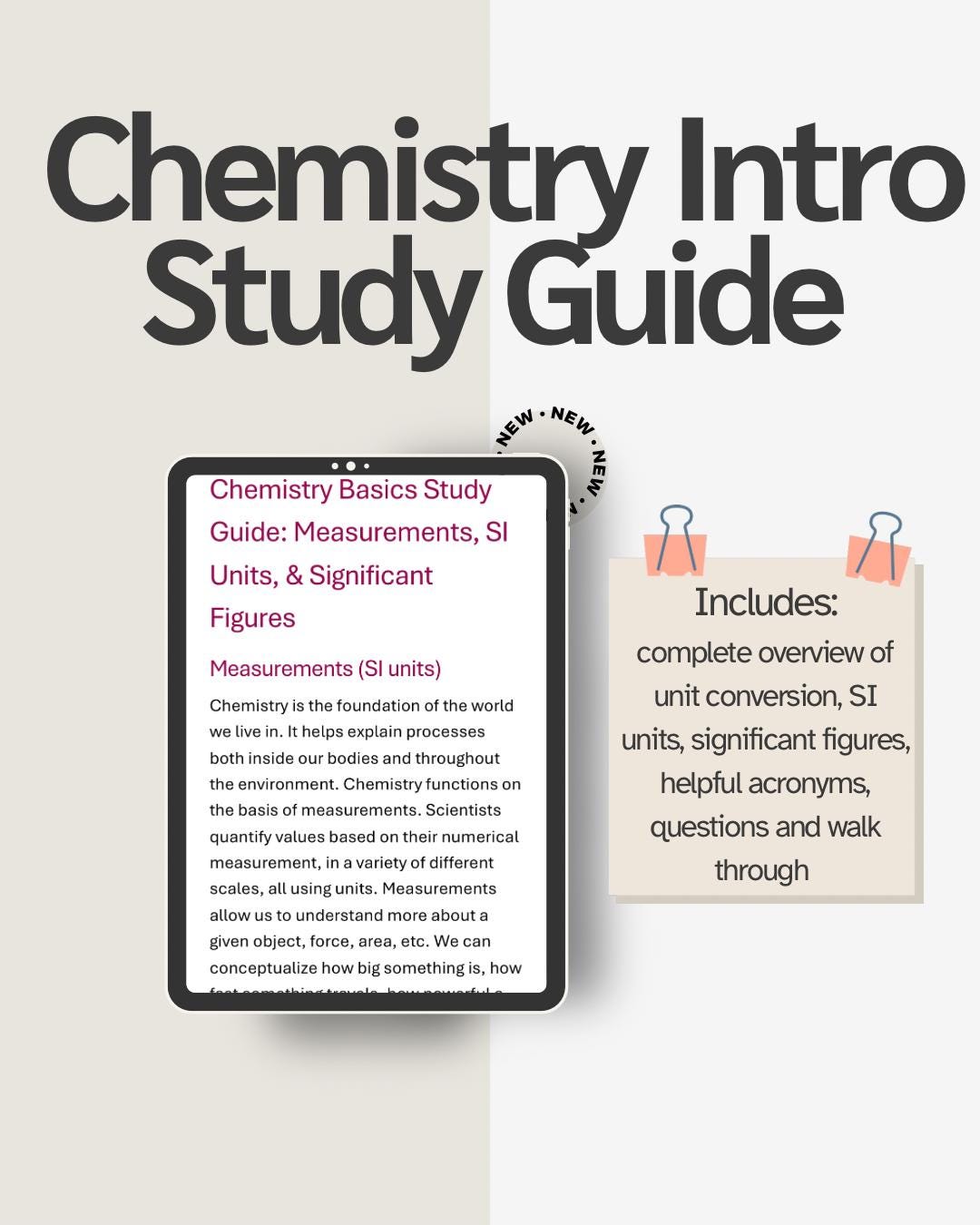 Chemistry Measurements Study Guide PDF – SI Units, Dimensional Analysis ...