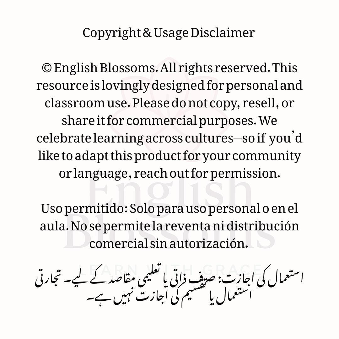 Trilingual Shapes Flashcards: English, Spanish, Urdu (printable PDF ...