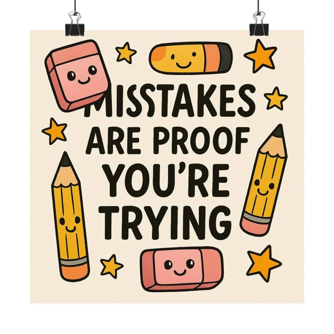 Motivational Classroom Poster: Matte Finish Wall Art - Etsy