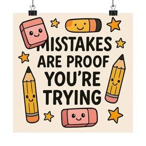 Motivational Classroom Poster: Matte Finish Wall Art - Etsy