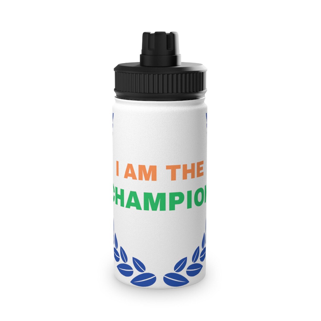 Sports Water Bottle, Champion Design - Stainless Steel Flask for ...