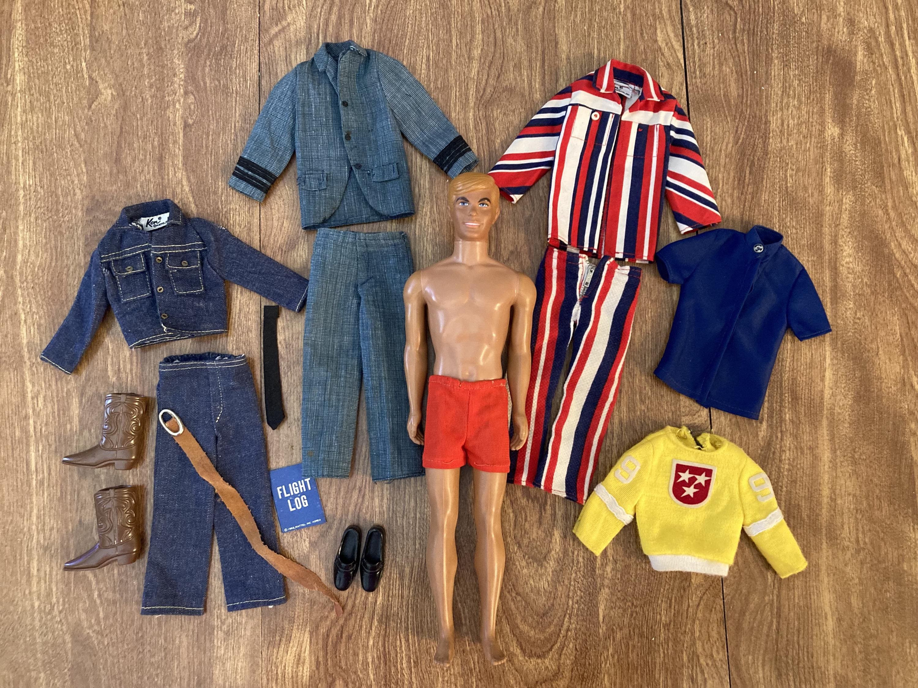 1968 Malibu Suntan Ken Doll in Original Red Trunks, Vintage Ken Doll ...