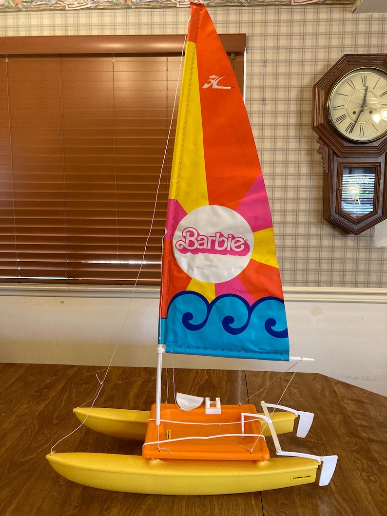 Barbie Sunsailer Hobie Cat Catamaran, Vintage 1975 Barbie Catamaran ...