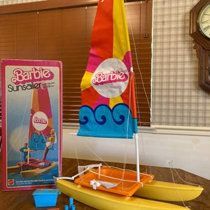 Barbie Sunsailer Hobie Cat Catamaran, Vintage 1975 Barbie Catamaran ...