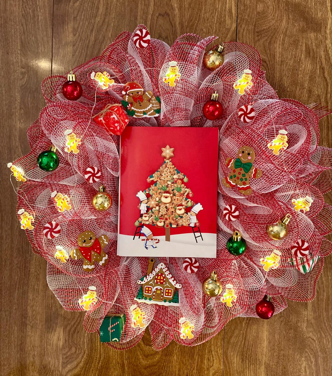 Christmas Wreath, Gingerbread Decor - Etsy