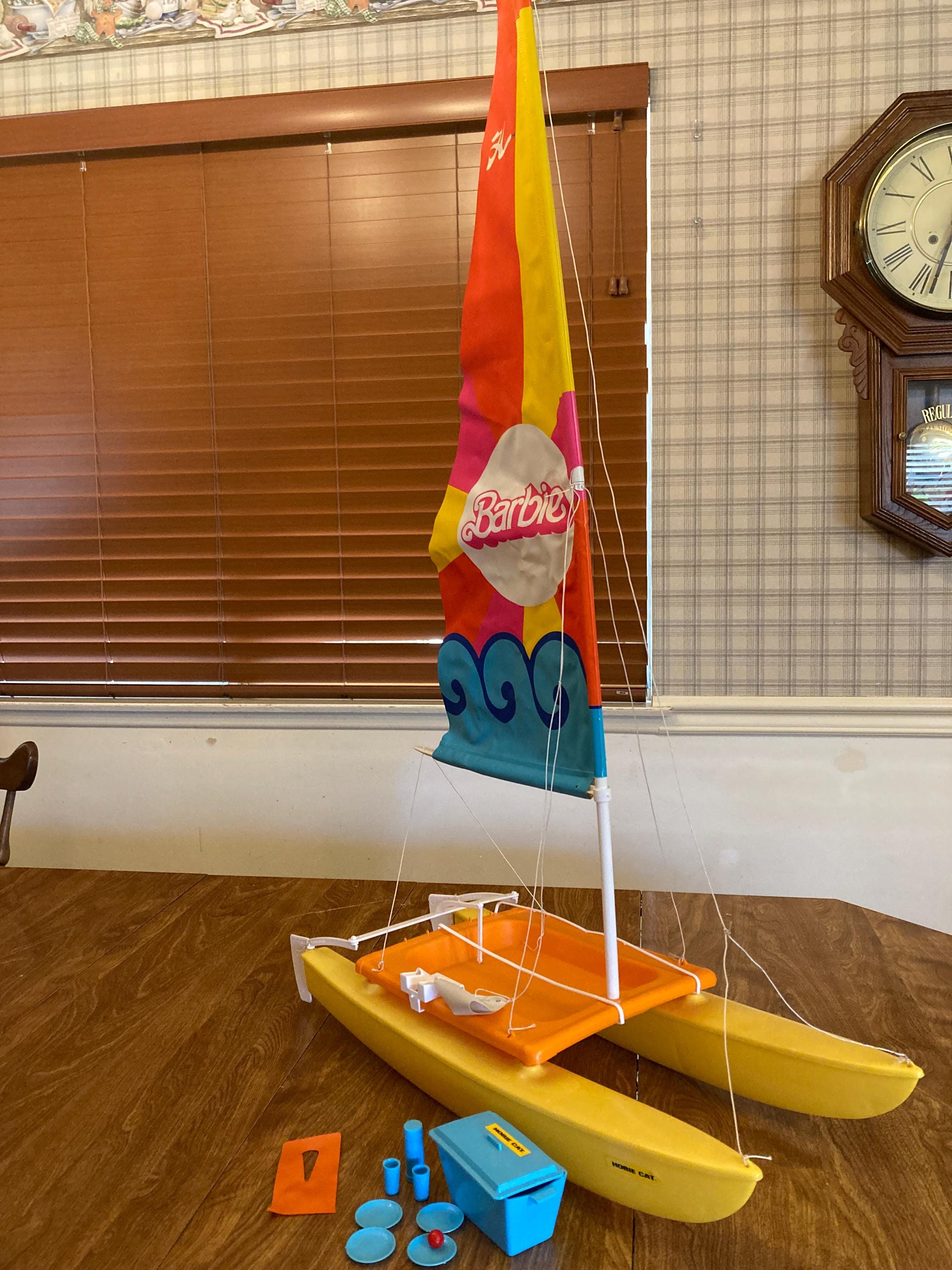 Barbie Sunsailer Hobie Cat Catamaran, Vintage 1975 Barbie Catamaran ...