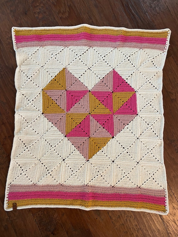 Heart Baby Blanket Crochet Pattern - Etsy