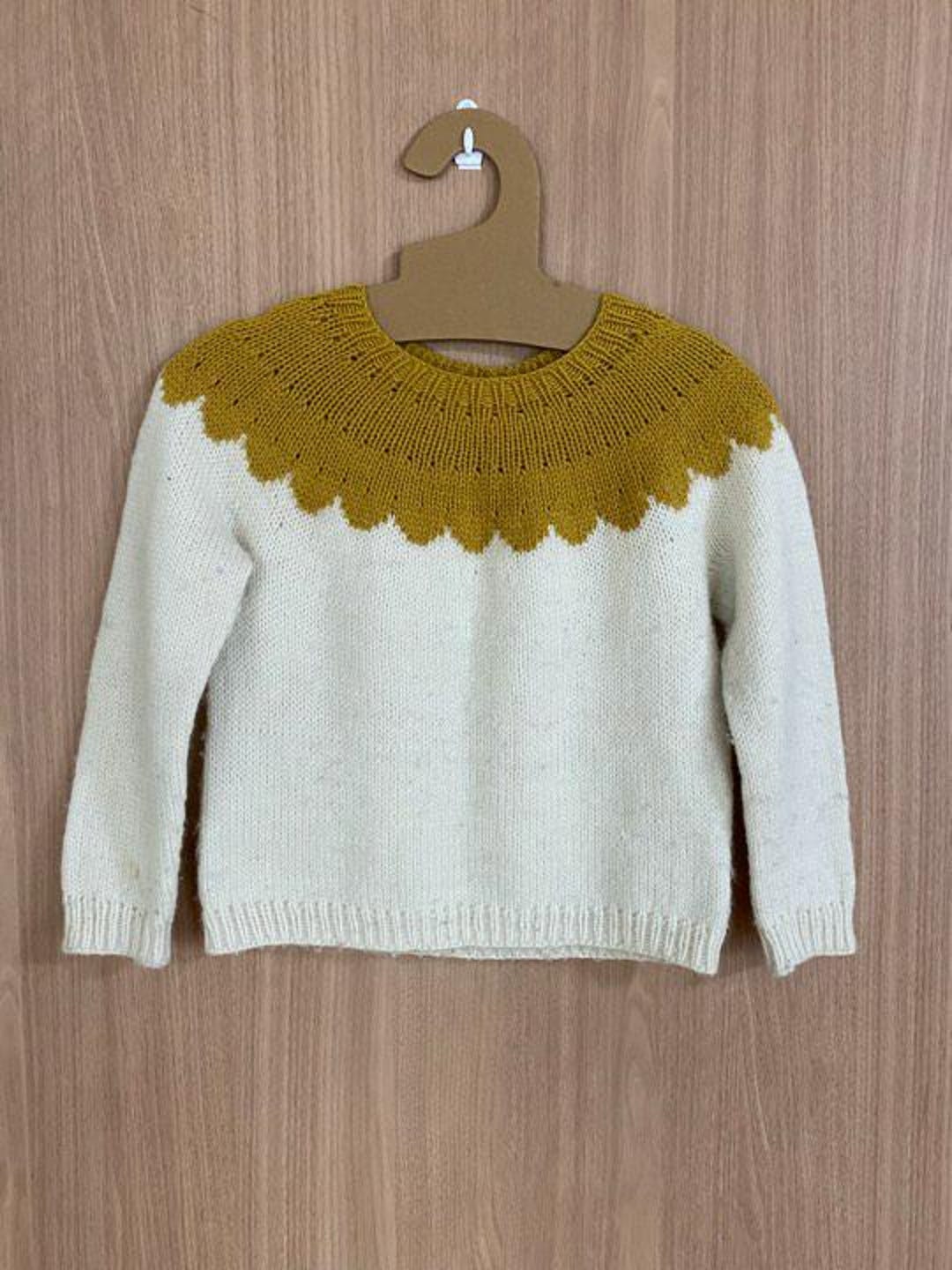 Dandelion Sweater Knitting Pattern – Kids Circular Yoke, DK Weight (PDF ...