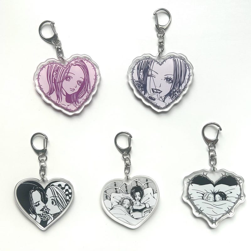 Anime Acrylic Keychain - Etsy