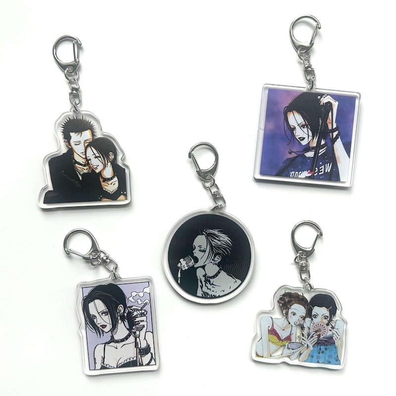 Nana and Ren Keychain - Etsy UK