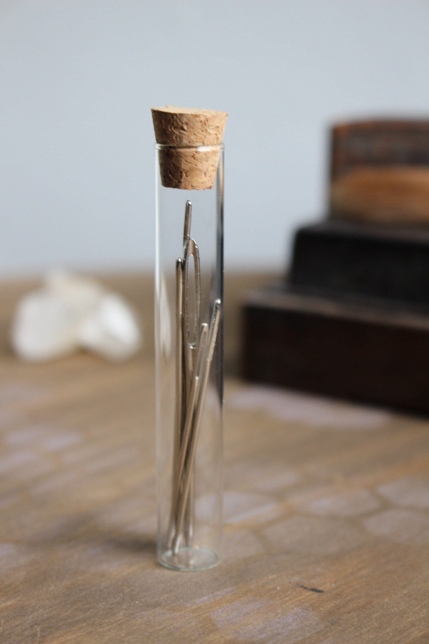 Wool & Craft Needles in Glass Tube - Etsy Denmark