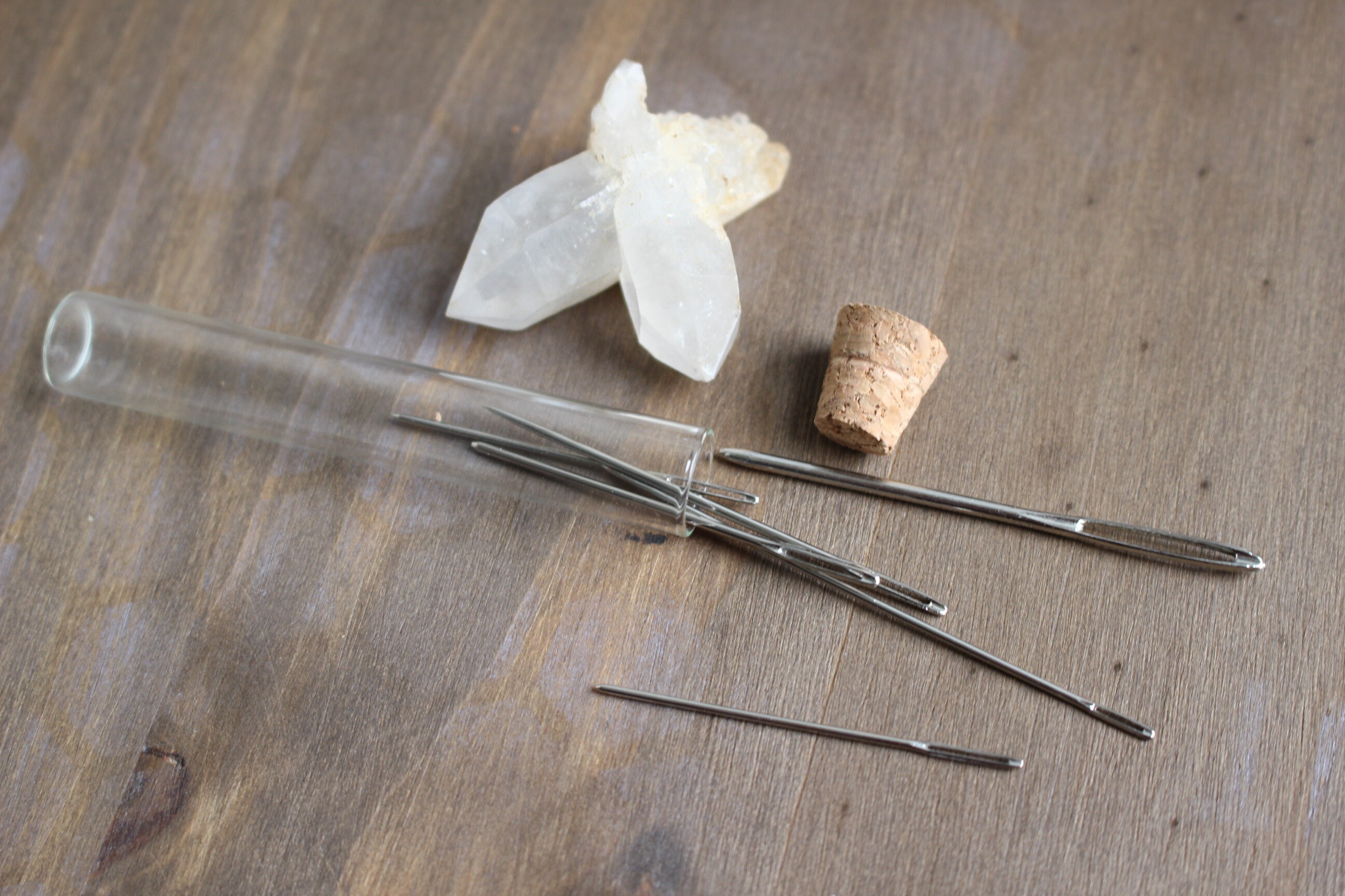 Wool & Craft Needles in Glass Tube - Etsy Denmark