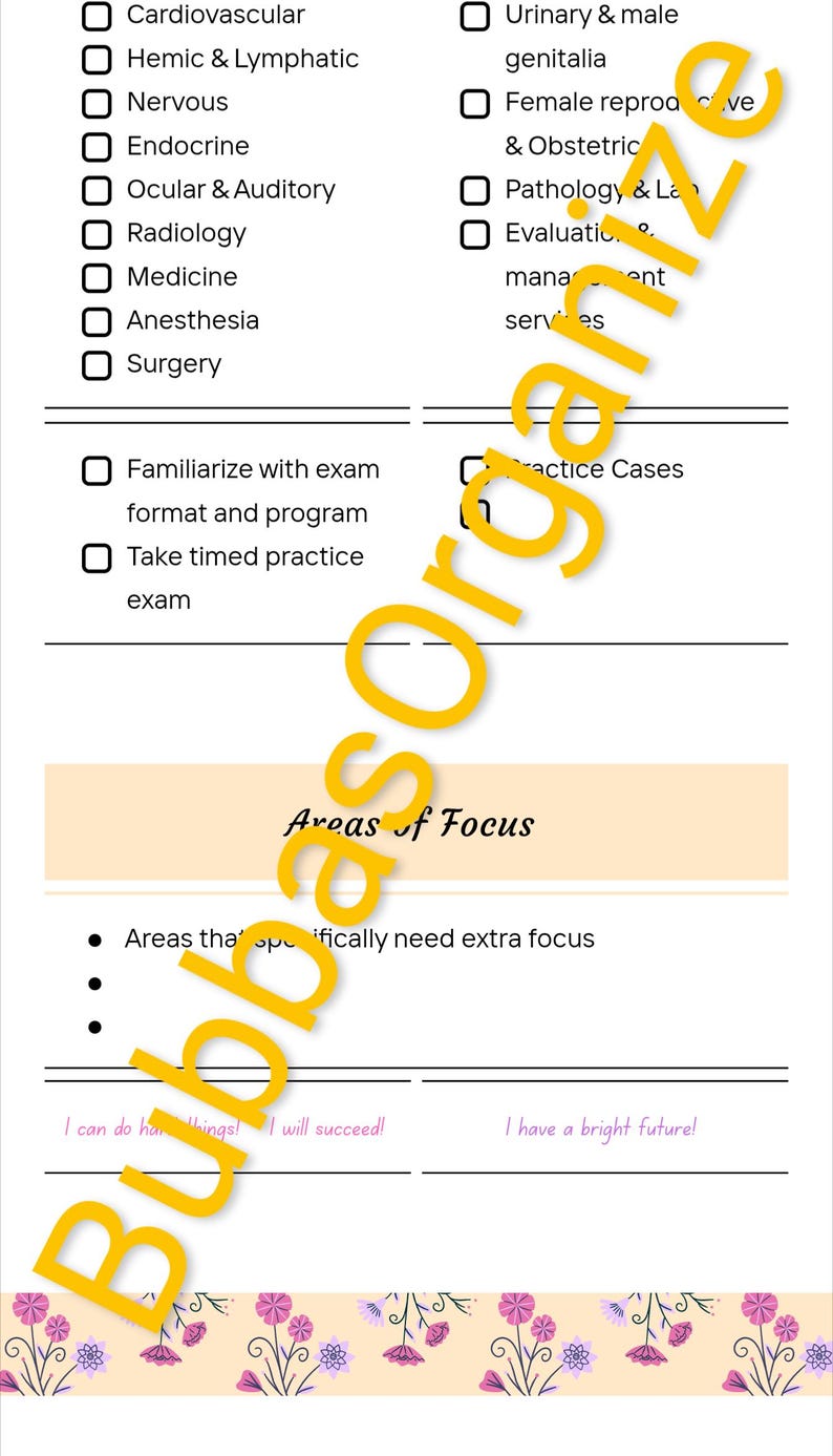 CPC Exam Study Checklist - Etsy