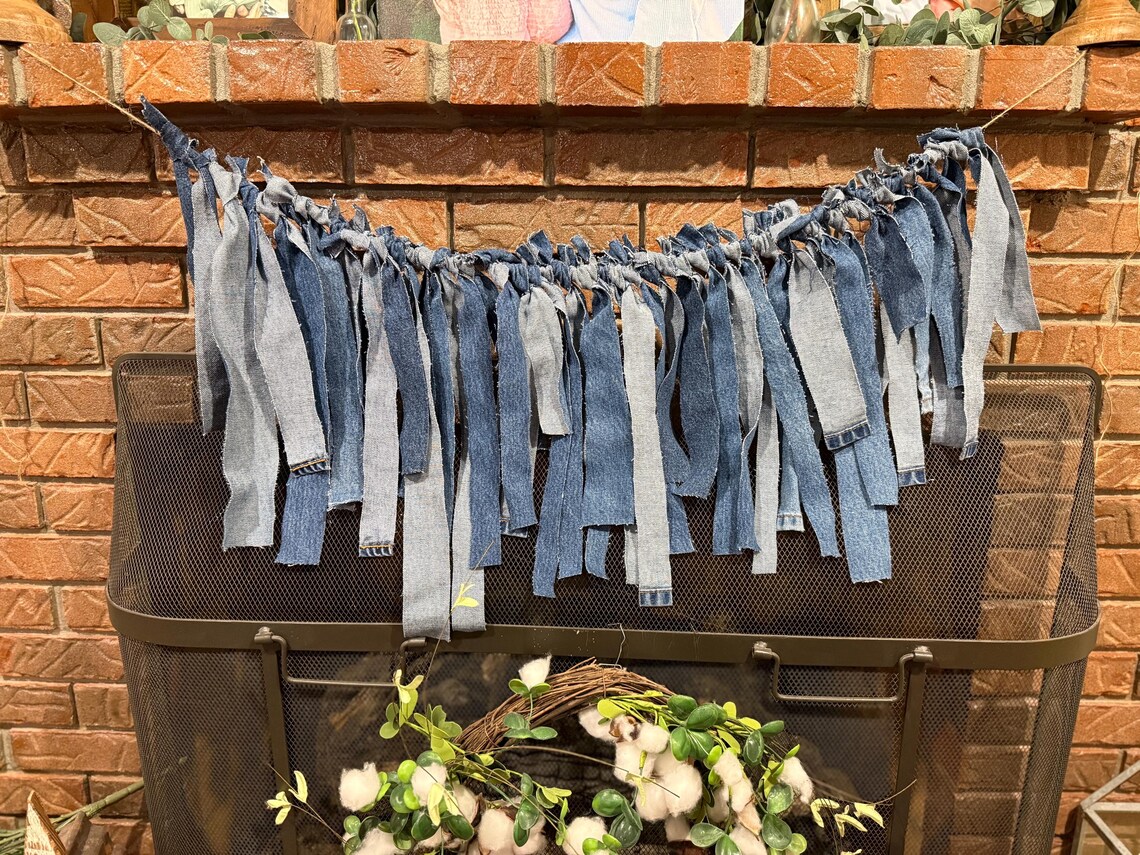 Blue Jean Banner - Etsy