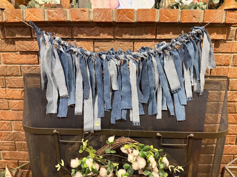 Blue Jean Banner - Etsy