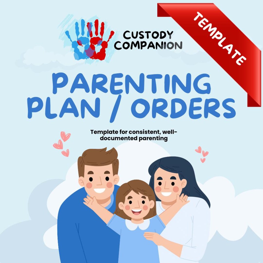Parenting Plan / Parenting Orders Template - Etsy