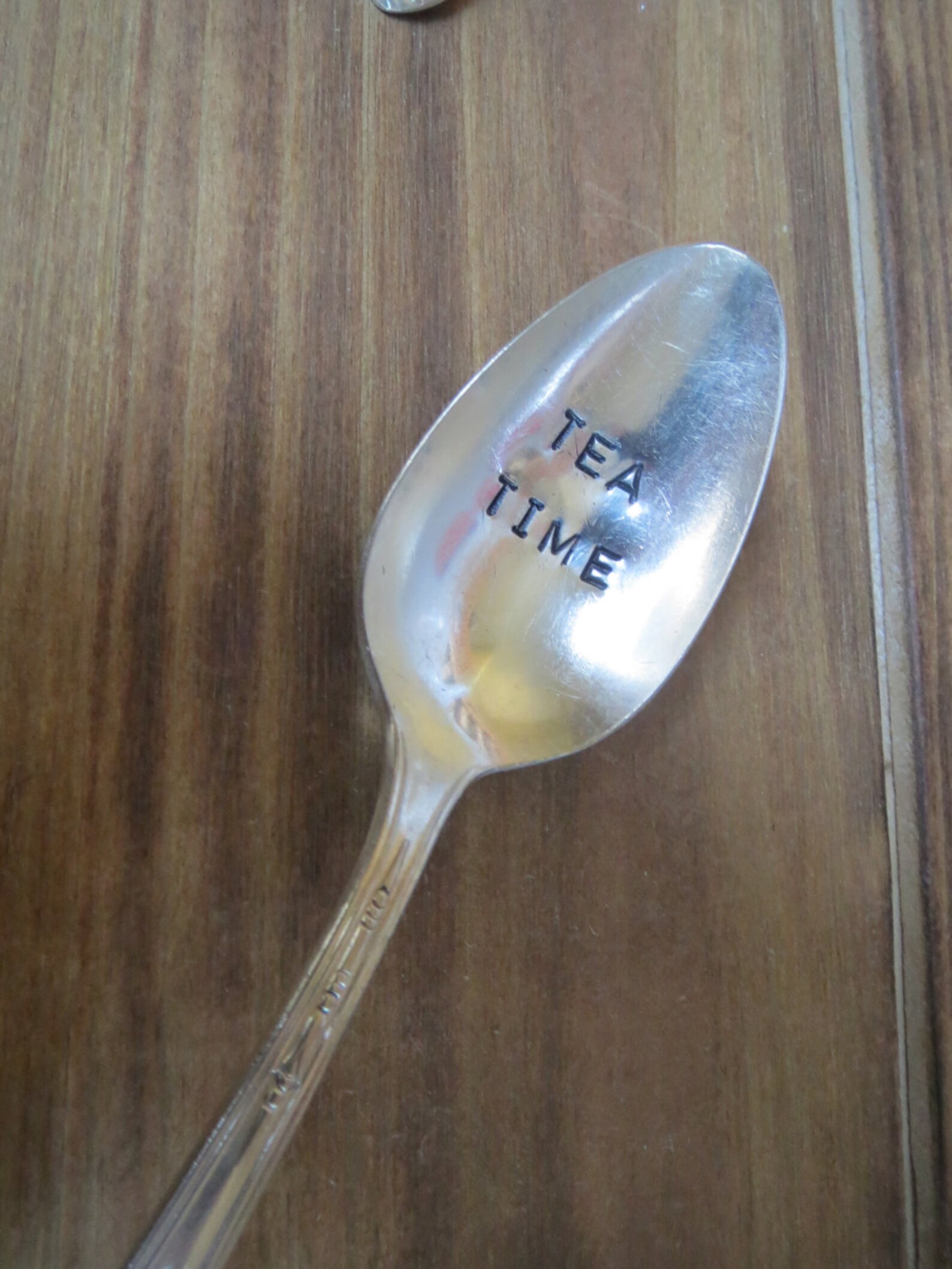 Vintage Teaspoon Love Spoon Custom Teaspoon Tea Time Hand - Etsy