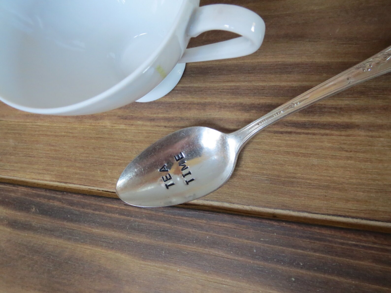 Vintage Teaspoon Love Spoon Custom Teaspoon Tea Time Hand - Etsy