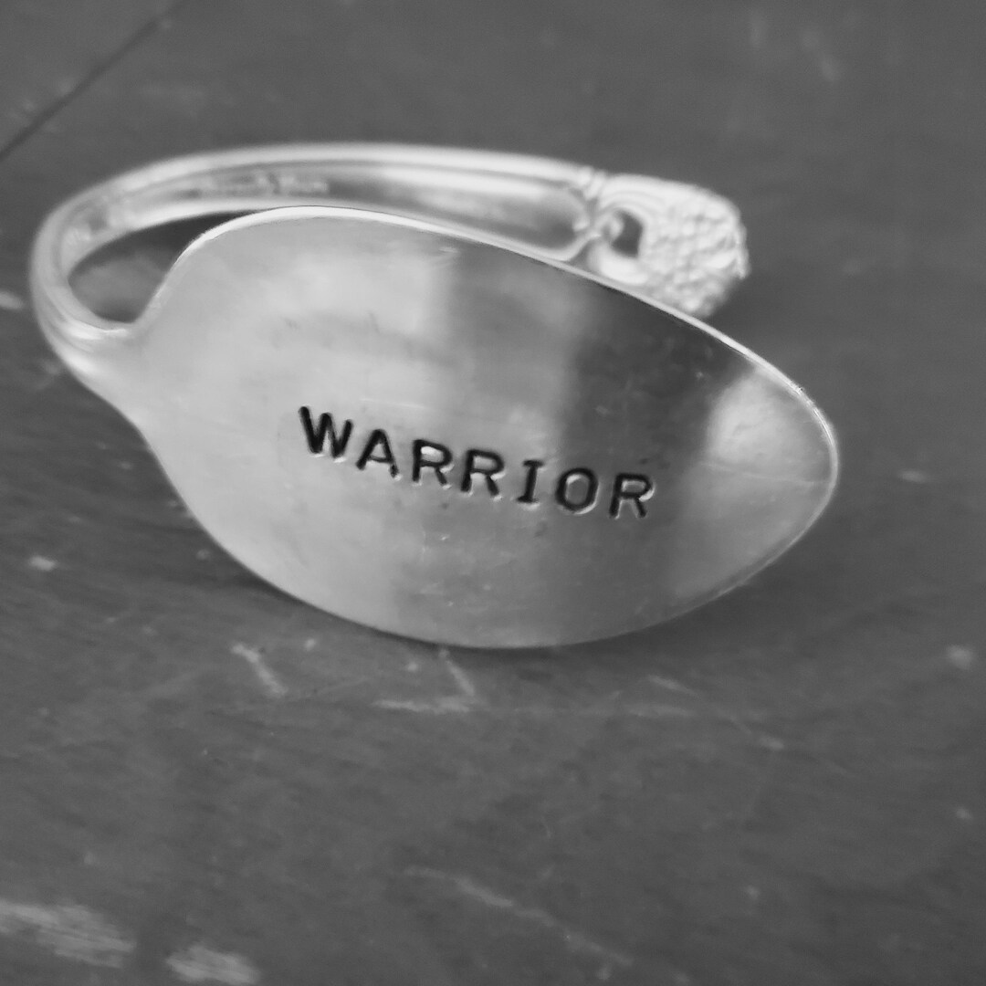 Hand Stamped Spoon Cuff Bracelet: Upcycled Silverplate Jewelry - Etsy
