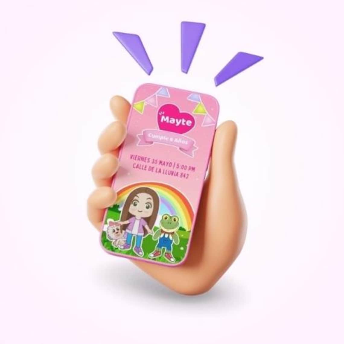 Invitacion Lara Campos, cumpleaños lara campos, editable, imprimible ...