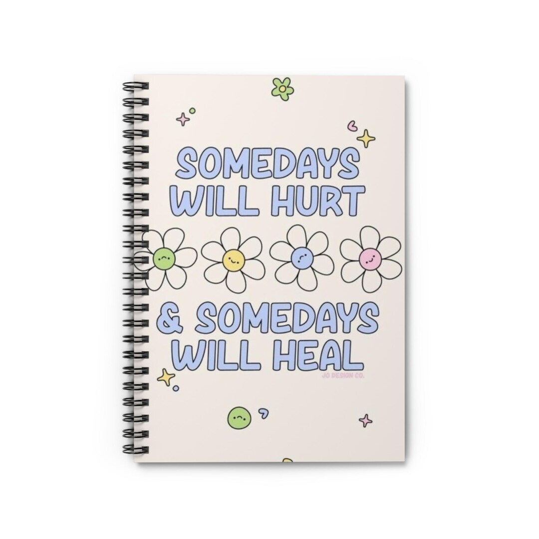 Whimsical Healing Spiral Notebook | Floral Journal | Motivational ...