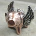 Flying Pig Fine Silver & Copper Necklace When Pigs Fly | Etsy