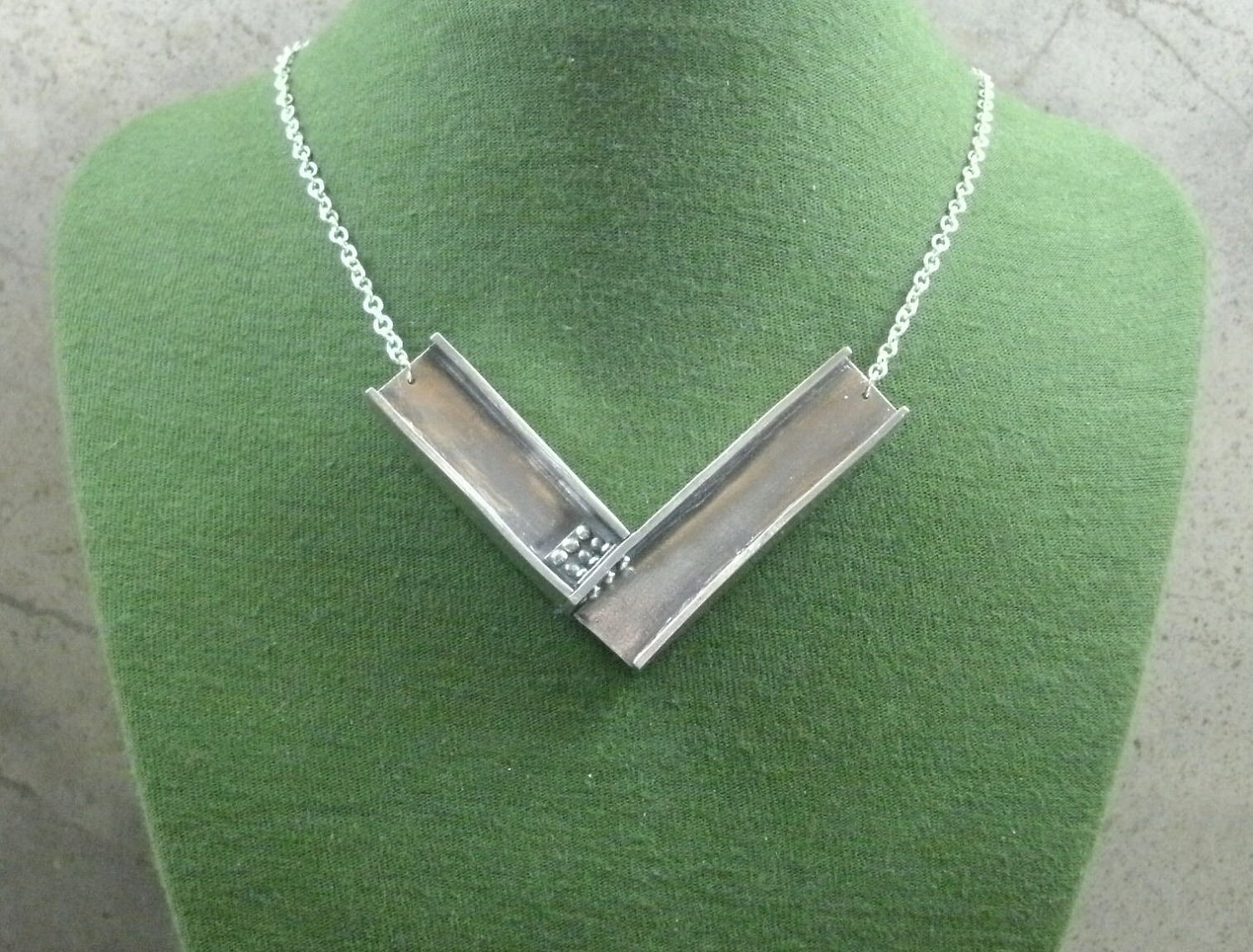 I Beam Fine Silver Necklace- Industrial Jewelry- Urban Necklace ...