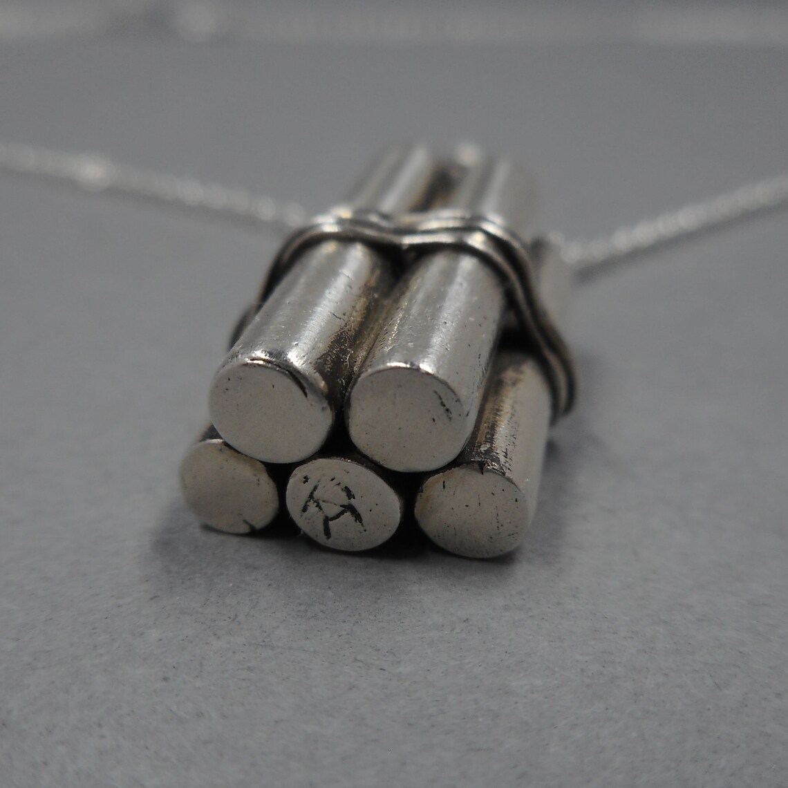 Dynamite Necklace TNT Silver Pendant Demolition Expert PMC - Etsy