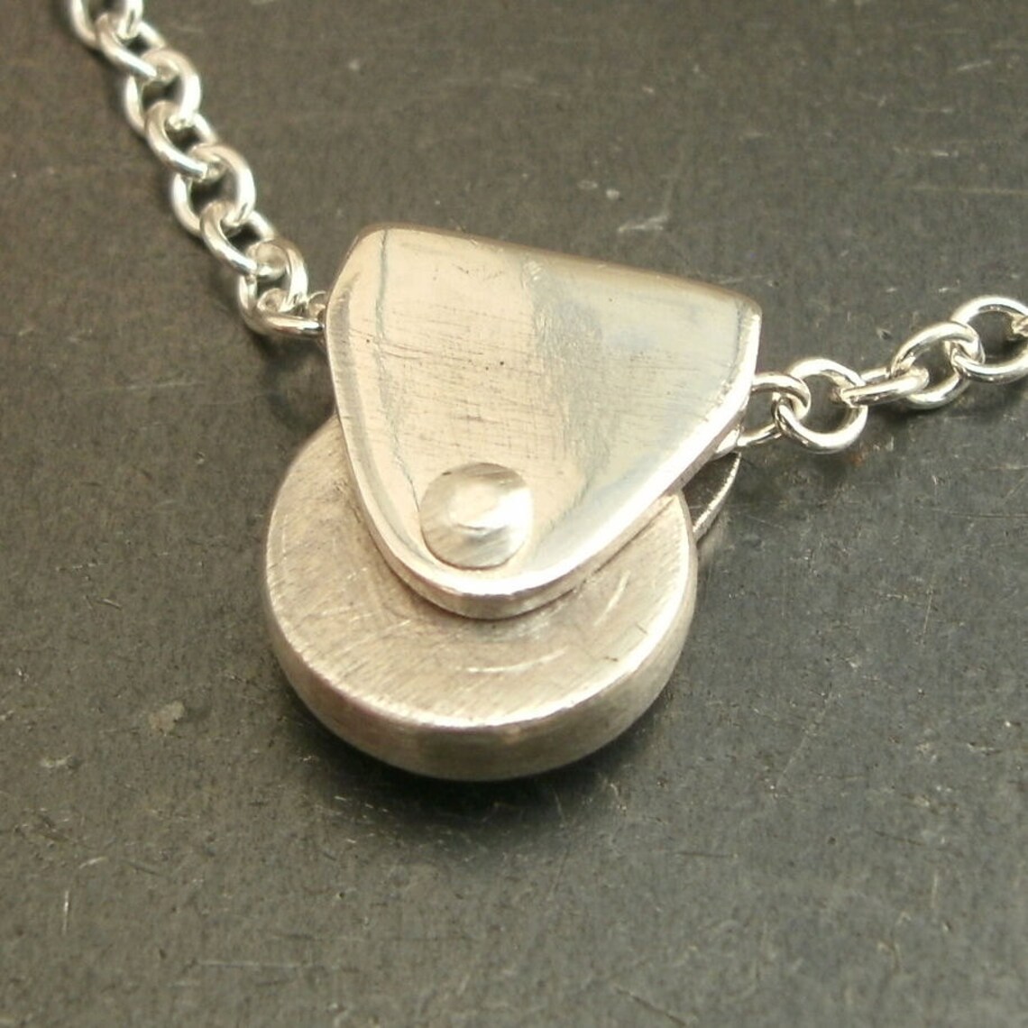 Pully Necklace Kinetic Jewelry- Sterling Silver Necklace- Industrial ...