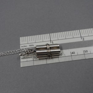 Dynamite Necklace- TNT Silver Pendant- Demolition Expert- PMC Fine ...