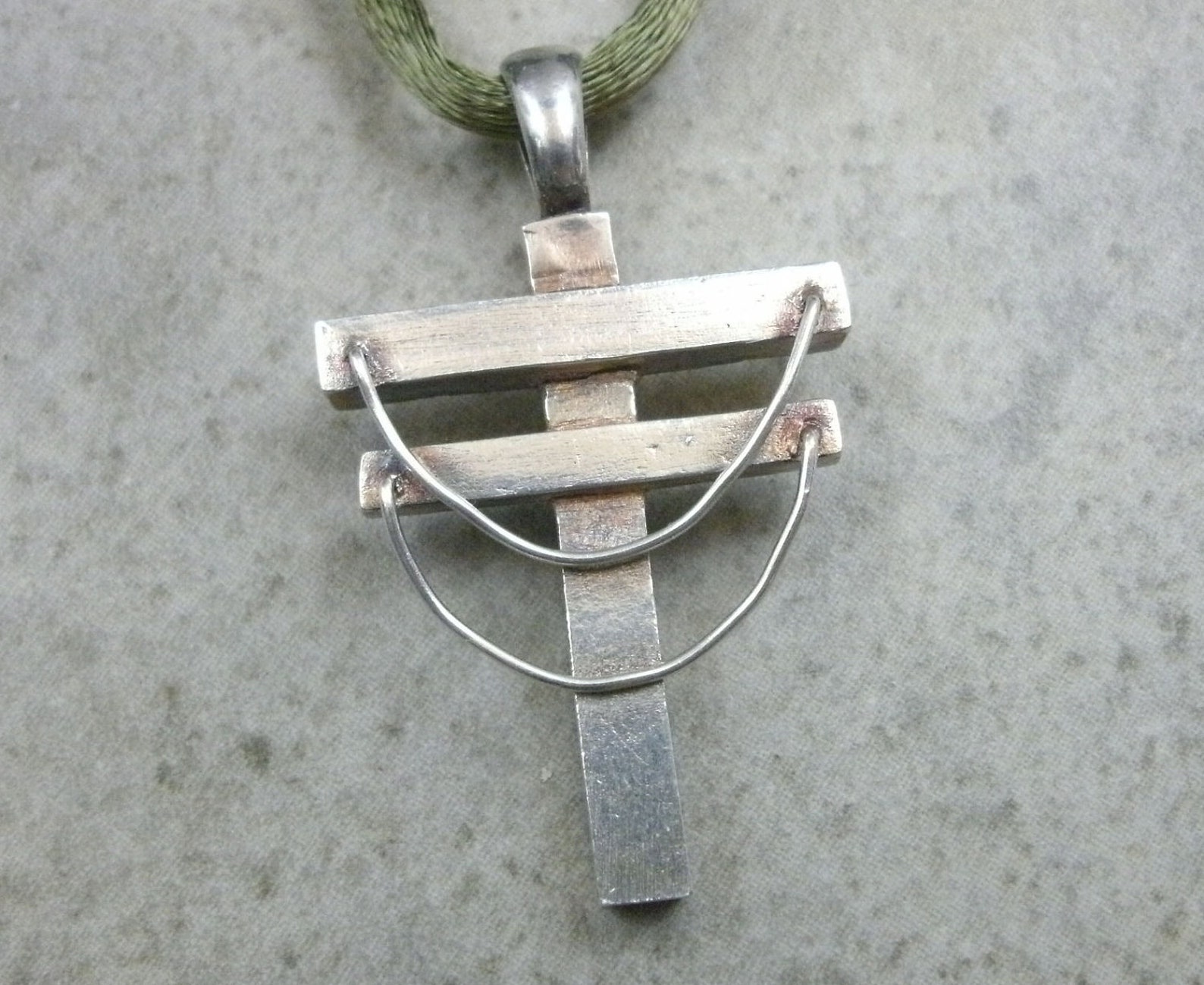Power Line Necklace- Fine Silver Pendant- Utility Linemen- Utility Pole ...