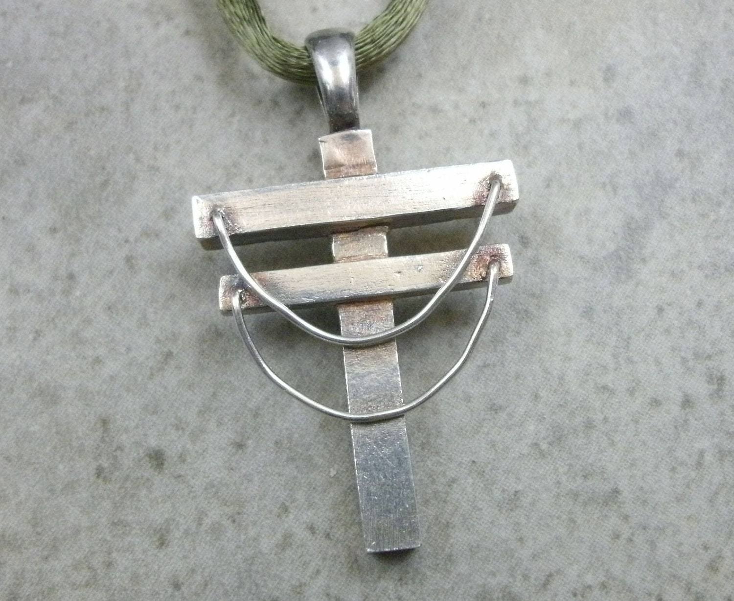 Power Line Necklace- Fine Silver Pendant- Utility Linemen- Utility Pole ...
