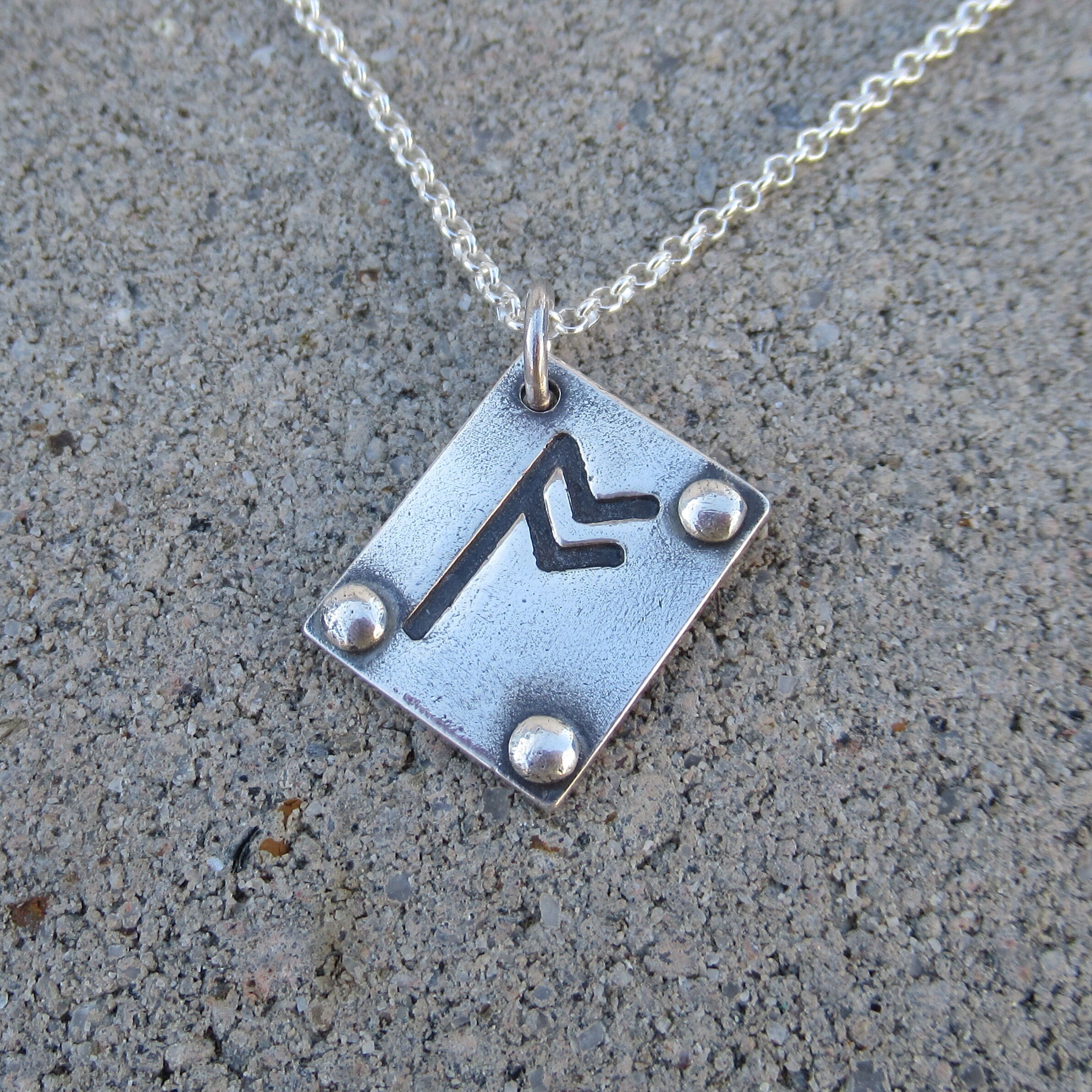 Silver Rune Necklace- Norse Viking Jewelry- Personalized Gift- Runic ...