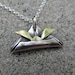 Samurai Helmet Origami Necklace Fine Silver & 22k Gold Pendant Samurai ...