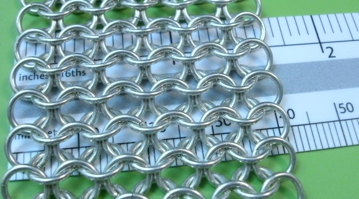 Sterling Silver Chainmaille Bracelet- LARP Jewelry- European 4-in-1 ...