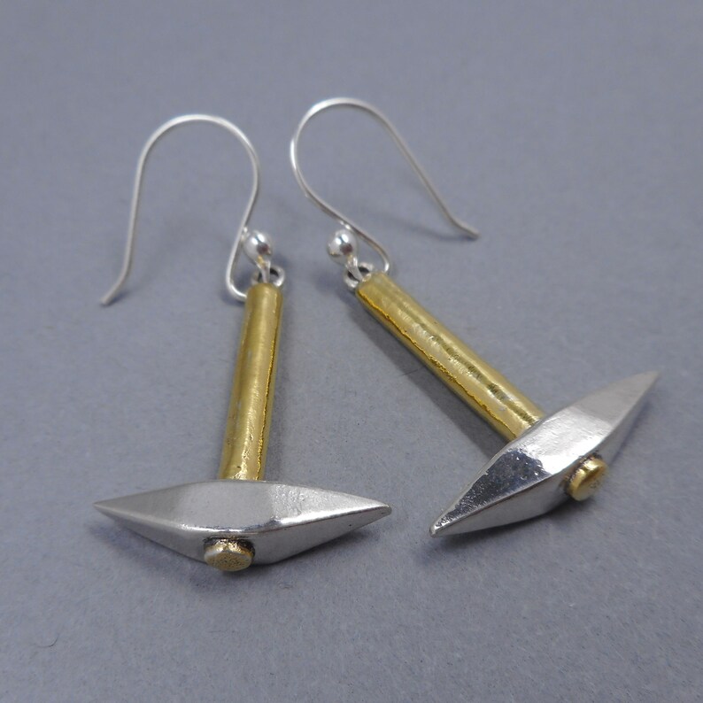 Pickaxe Earrings- Archaeologist Gift- Coal Miner Jewelry- Sterling ...