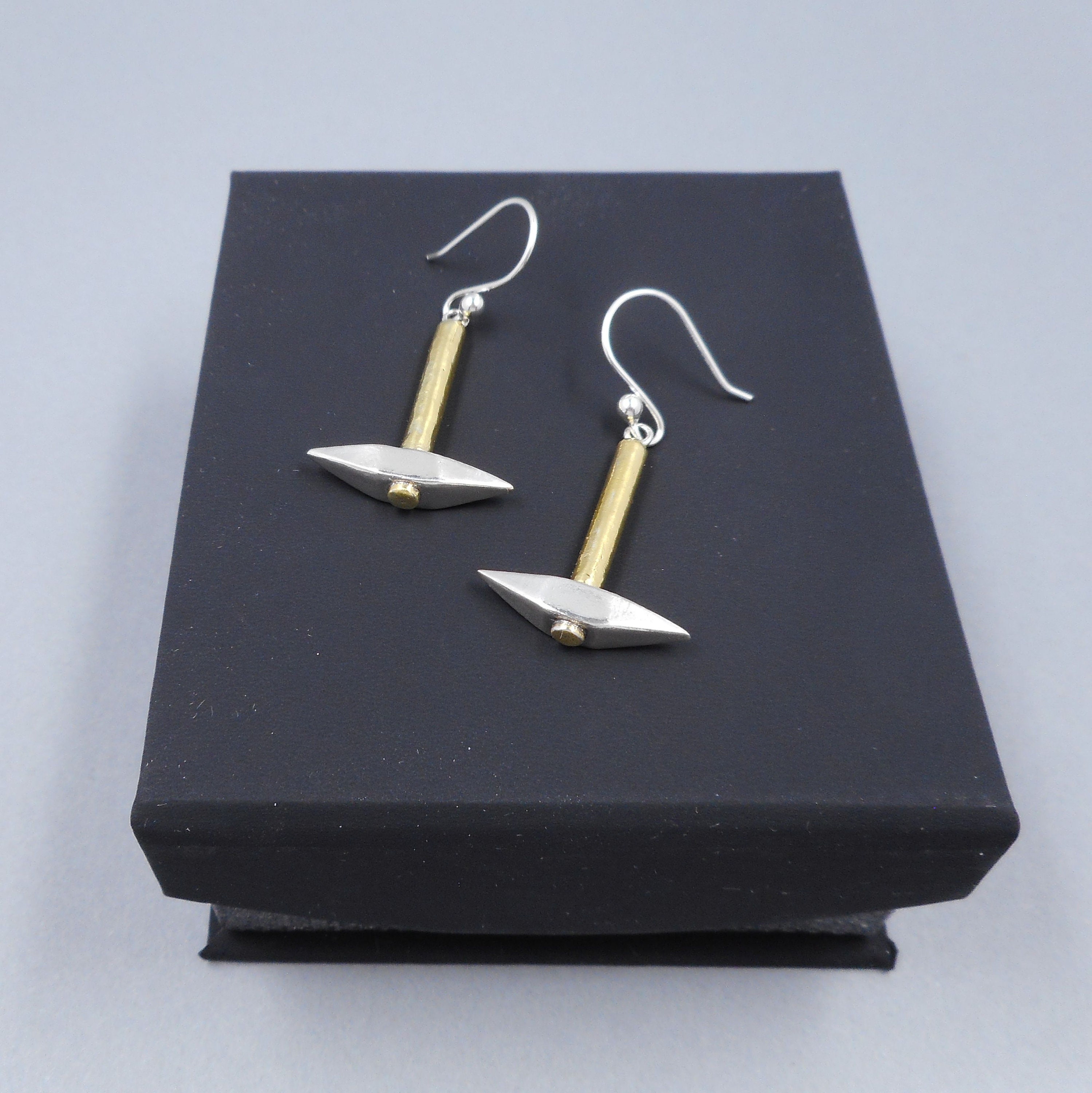 Pickaxe Earrings- Archaeologist Gift- Coal Miner Jewelry- Sterling ...