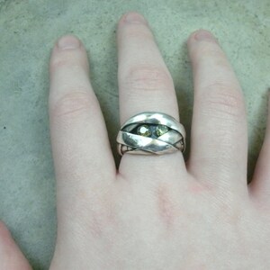 Silver Mummy Ring- Unique Wedding Band- OOAK Engagement Ring- Fine ...