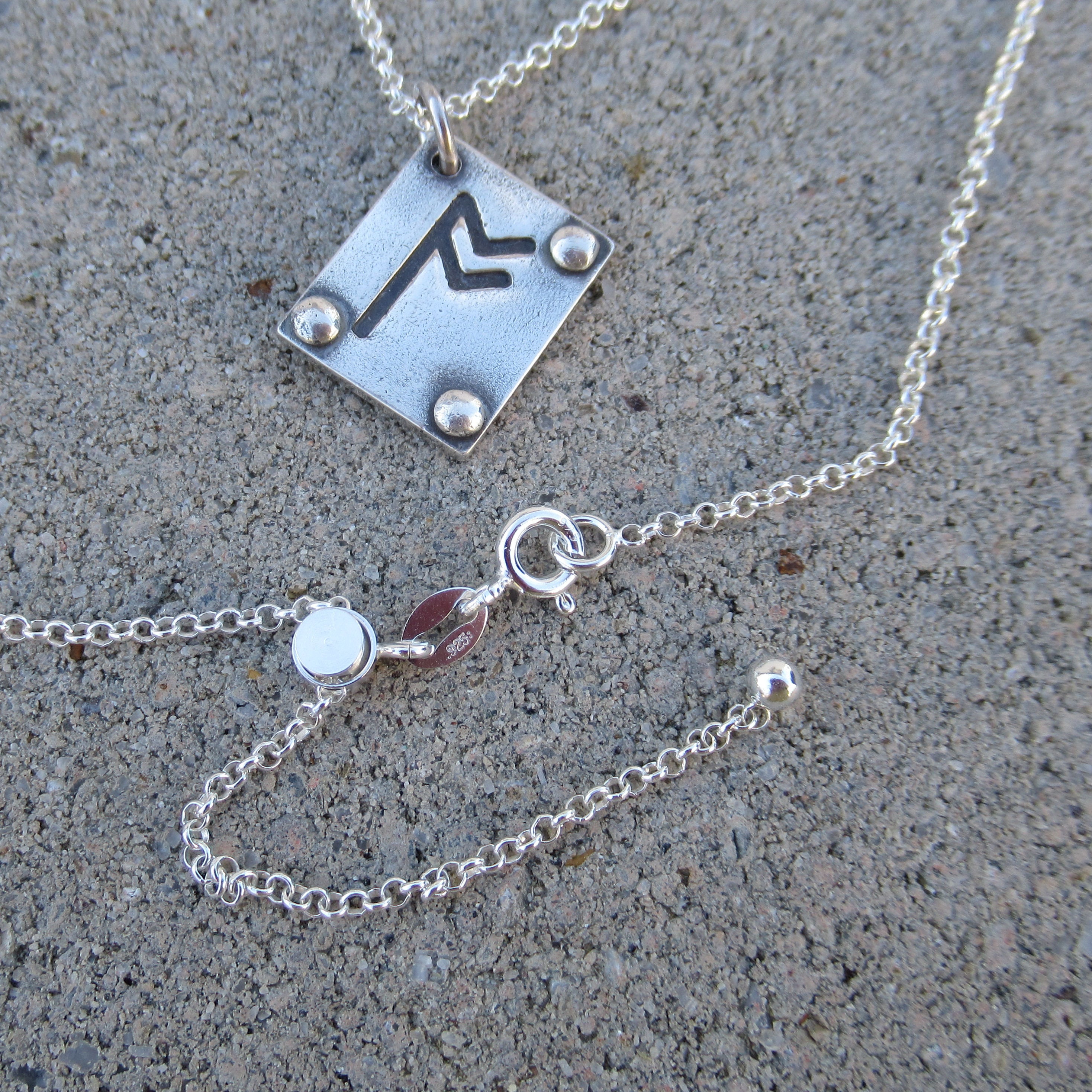 Silver Rune Necklace- Norse Viking Jewelry- Personalized Gift- Runic ...