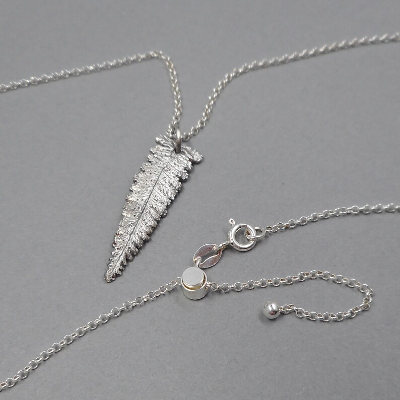 Fine Silver Fern Pendant- Real Plant Jewelry- Mother's Day- Spring ...