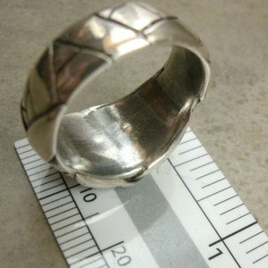 Silver Mummy Ring- Unique Wedding Band- OOAK Engagement Ring- Fine ...