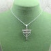 Power Line Necklace- Fine Silver Pendant- Utility Linemen- Utility Pole ...