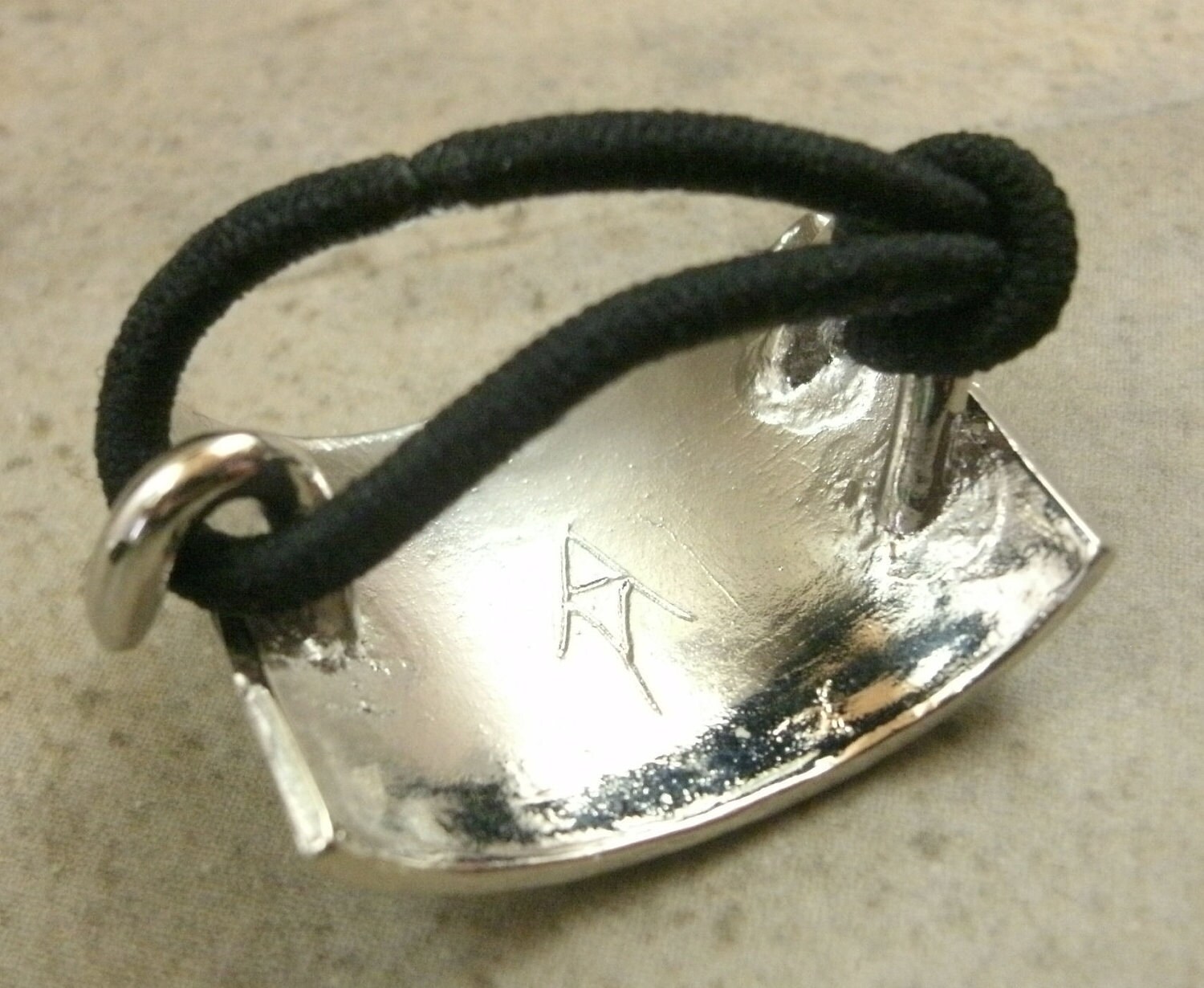 Silver Ponytail Holder- Metal Hair Jewelry- Silver Scarf Holder ...