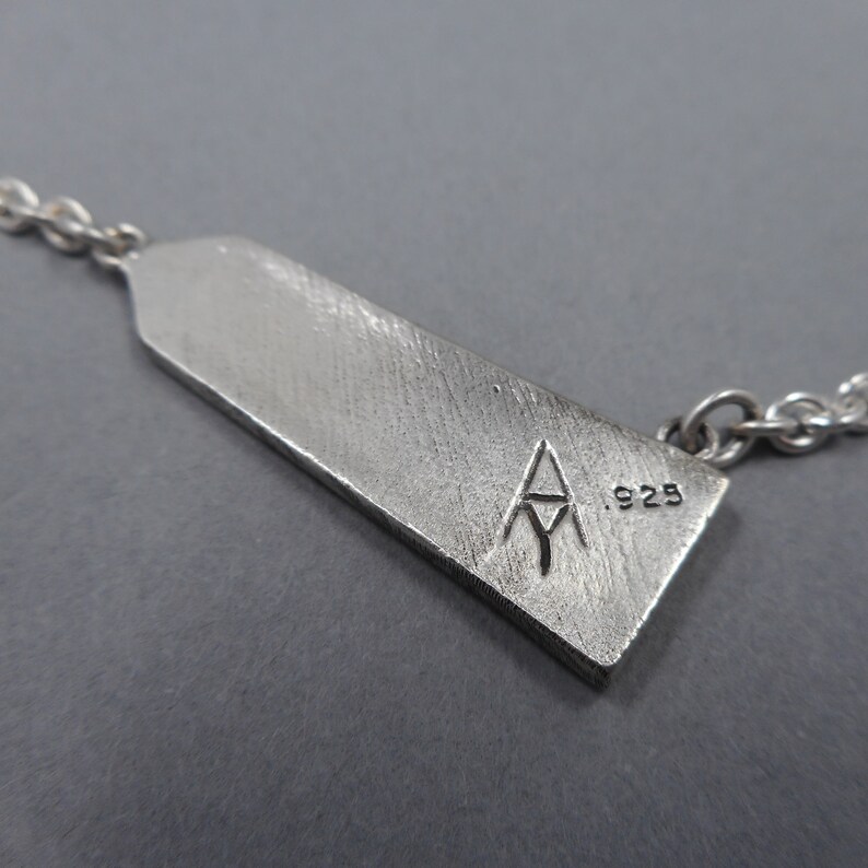 Obelisk Necklace Asymmetrical Jewelry Sterling Silver - Etsy